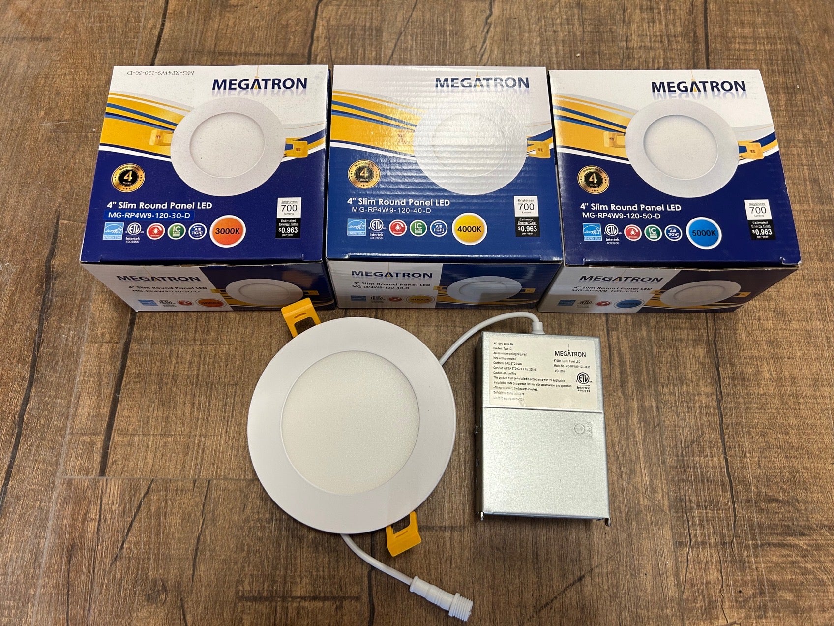 Megatron 4" LED Slim Panel Ceiling Light Round Potlight, Single Colour ...