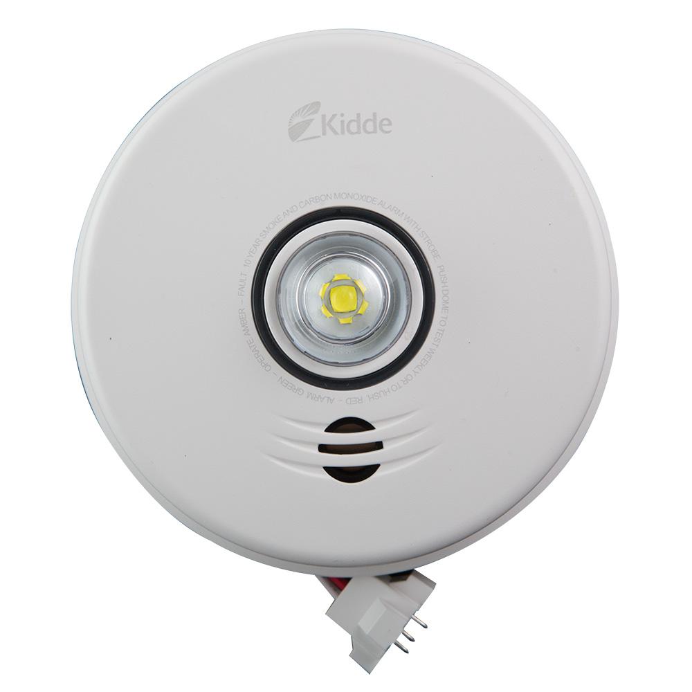 Kidde P4010ACLEDSCOCA-2, 3-IN-1 120V Integrated LED STROBE and 10-Year ...