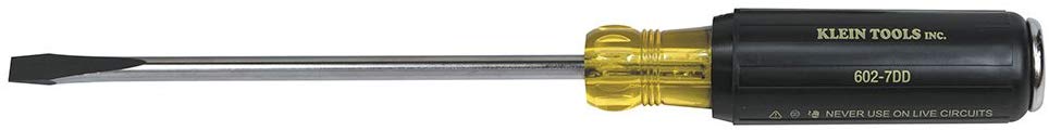 Klein Tools 602-7DD 7-Inch Demolition Screwdriver with 5/16-Inch Keyst ...