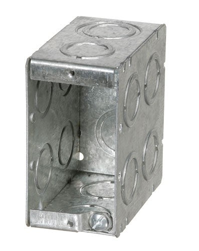 VISTA 20231(MBD-1K )- 3 1/2" Deep 1 Gang Masonry Box w/concentric knoc ...