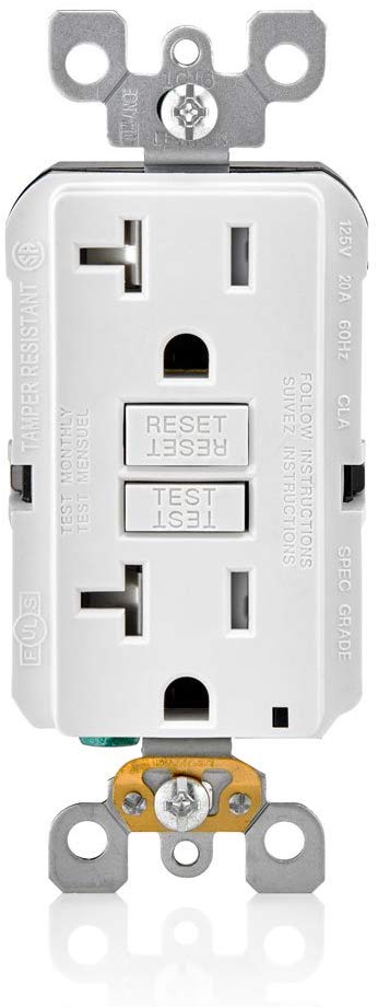 Leviton GFTR2-W Self-Test SmartlockPro Slim GFCI Tamper-Resistant Rece ...