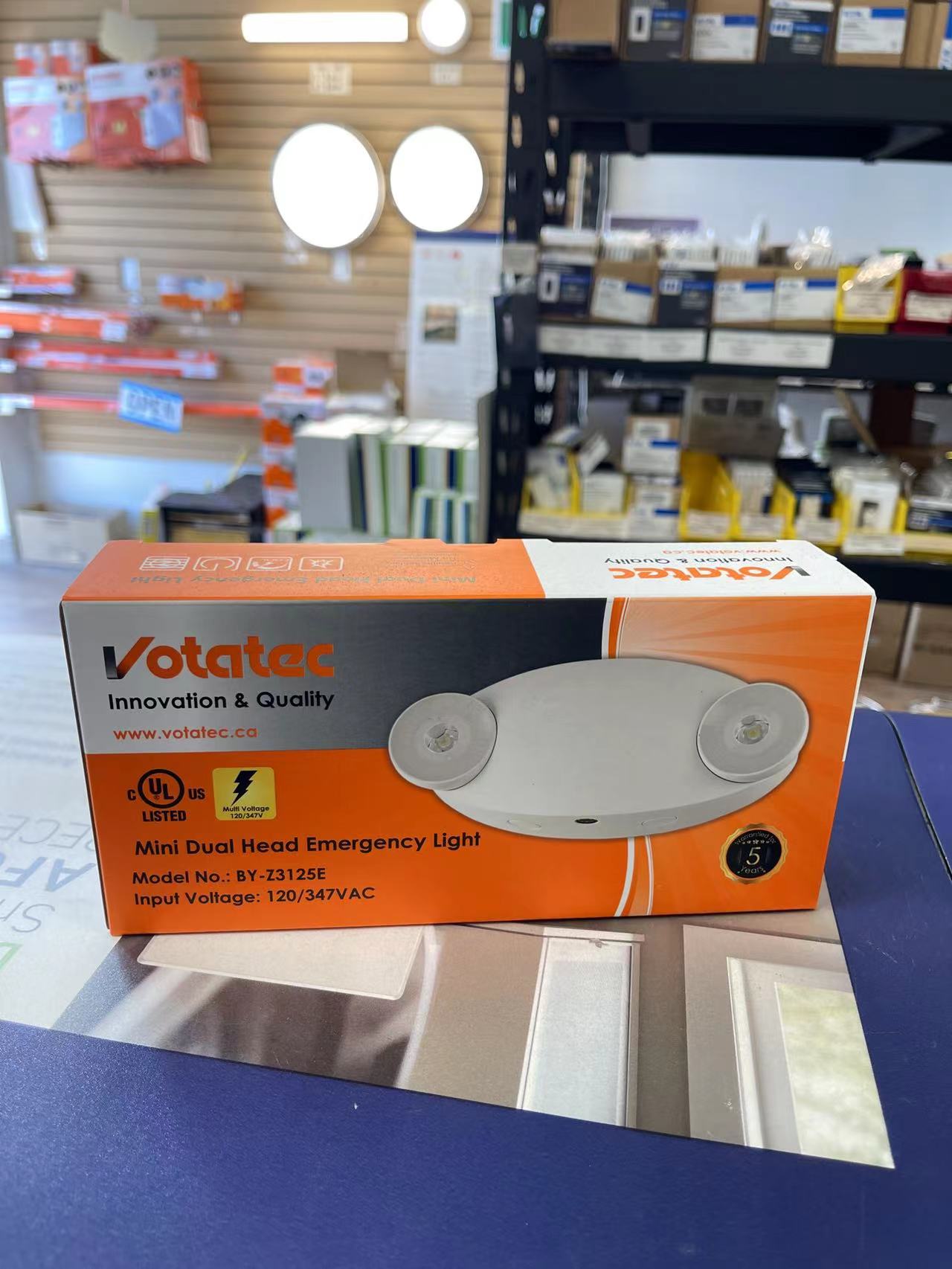 Votatec Mini Dual Head Emergency Light — Consavvy Electric Supply