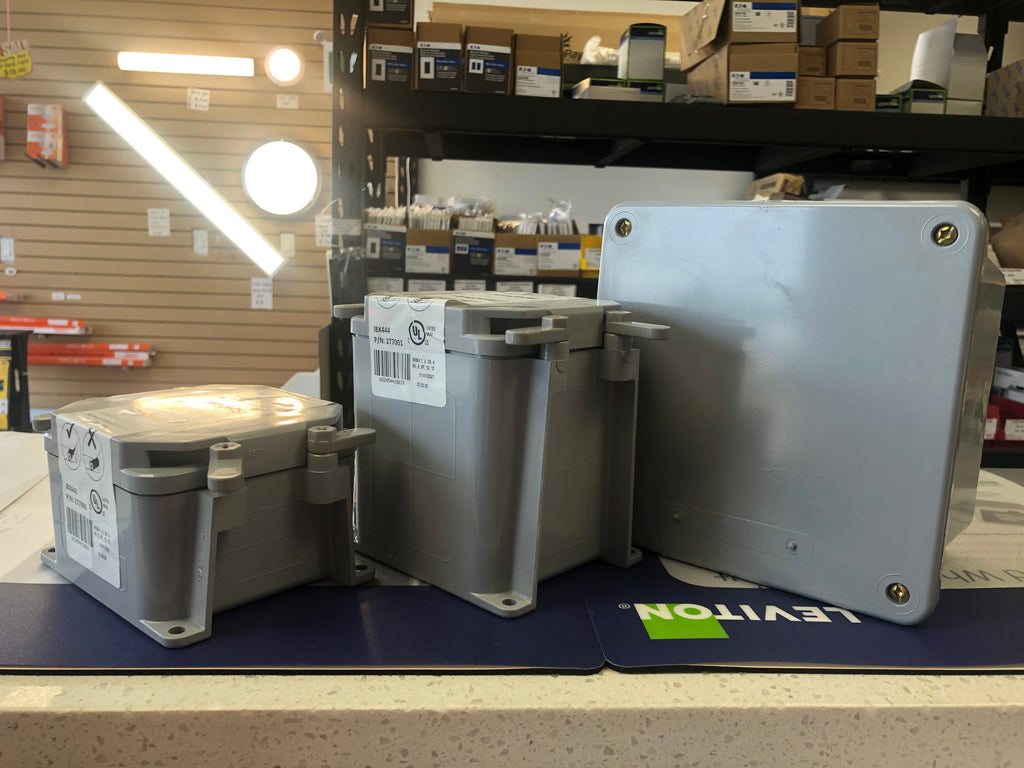 PVC Junction Box 4"x4"x2" /4"x4"x4" / 6"x6"x4" — Consavvy Electric Supply